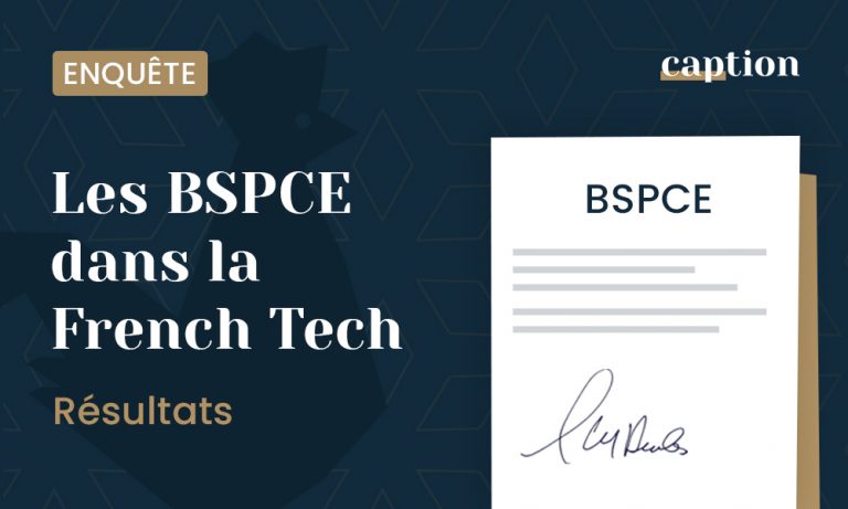 Étude : Les BSPCE dans les startups en France - Caption